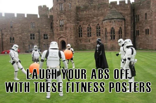 Laugh Your Abs Off With These Fitness Posters Laugh Your Abs Off With These Fitness Posters